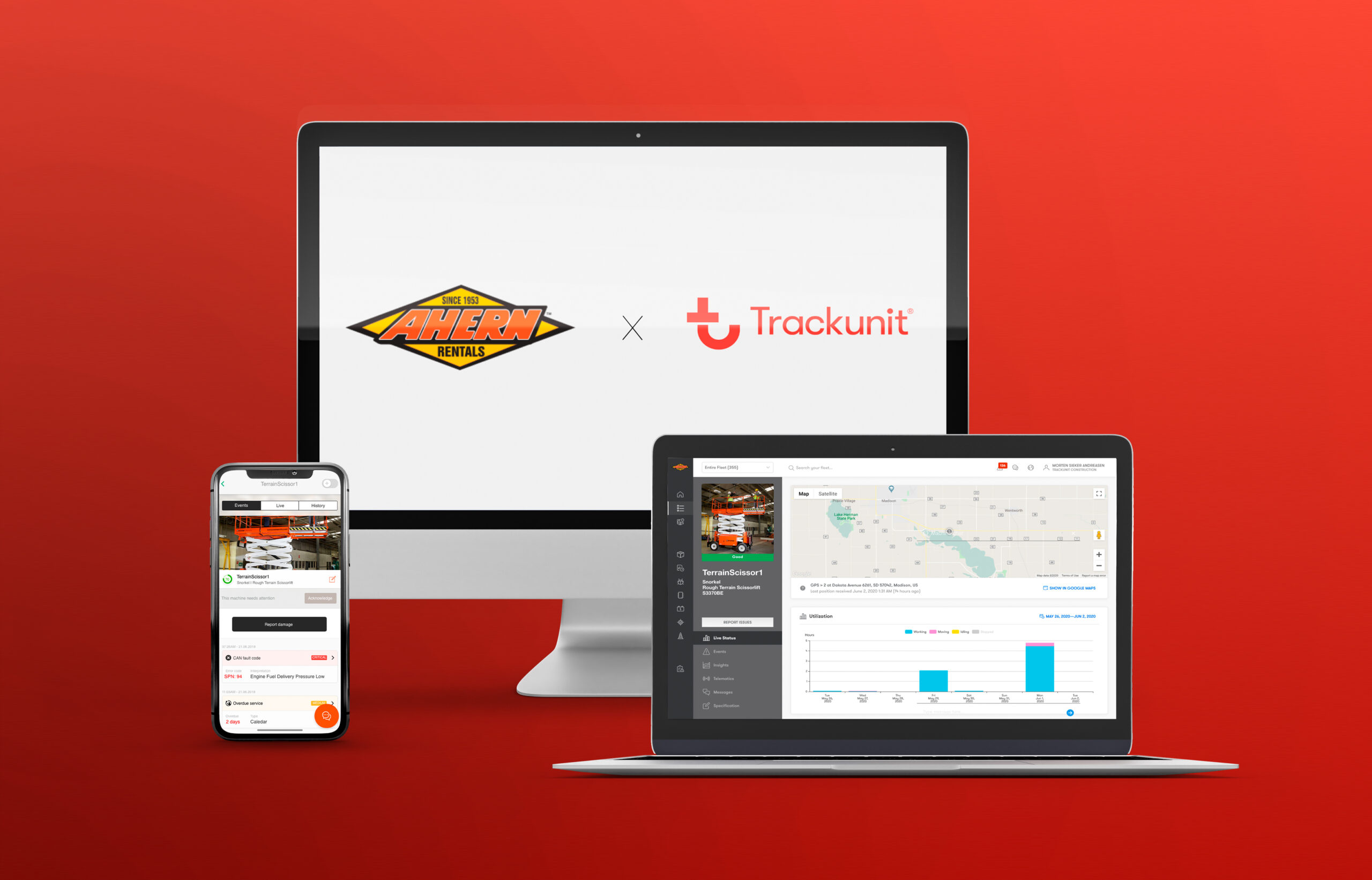Is Started The Partnership Between Ahern Companies And Trackunit For