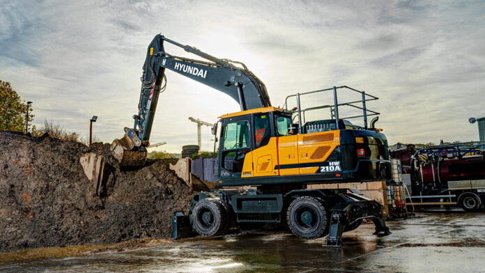 Hyundai HW210A Wheeled Excavator Optimizes PMG Service Process | The ... Hyundai HW210A Wheeled Excavator Optimizes PMG Service Process | The ...