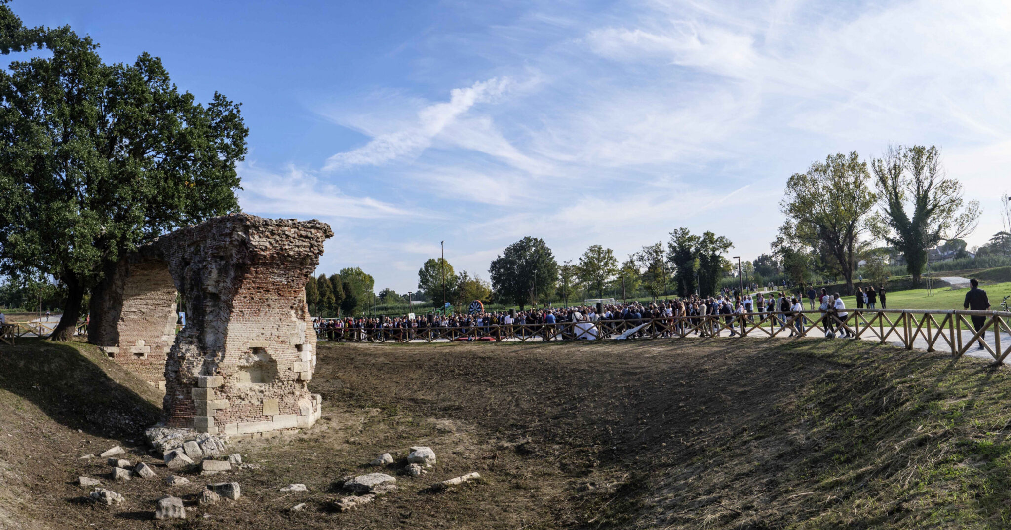 A Case CX210D on a Roman Bridge in Italy | The HeavyQuip Magazine